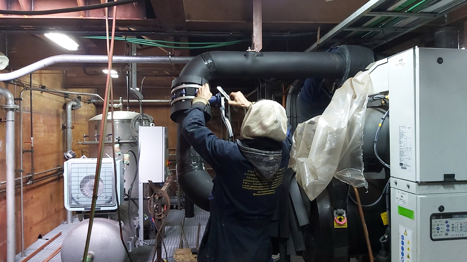 Insulation of cooling networks in engine room! - Labrinakos Stavros